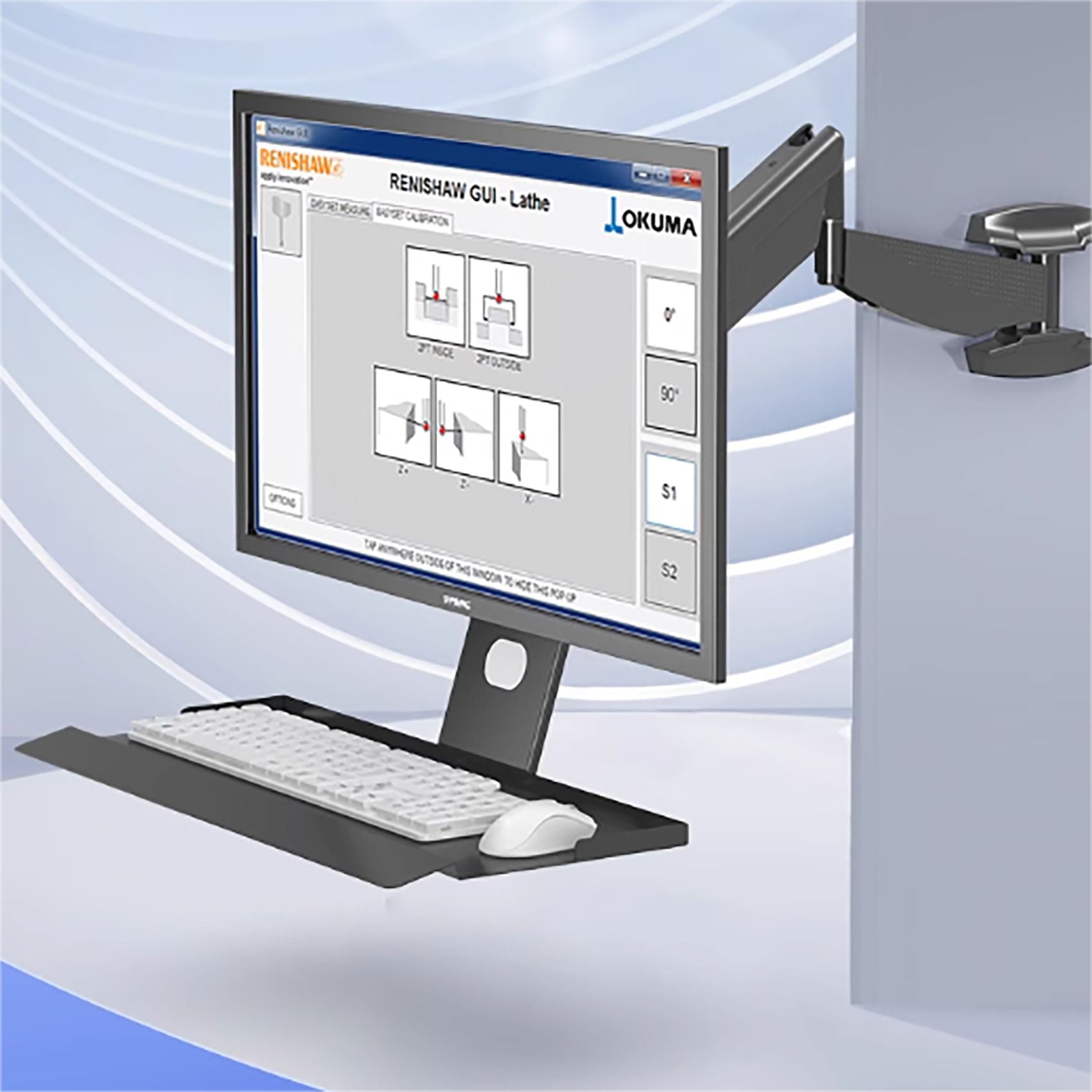 Display Bracket Industrial Equipment Machine Tool Wall -mounted ...