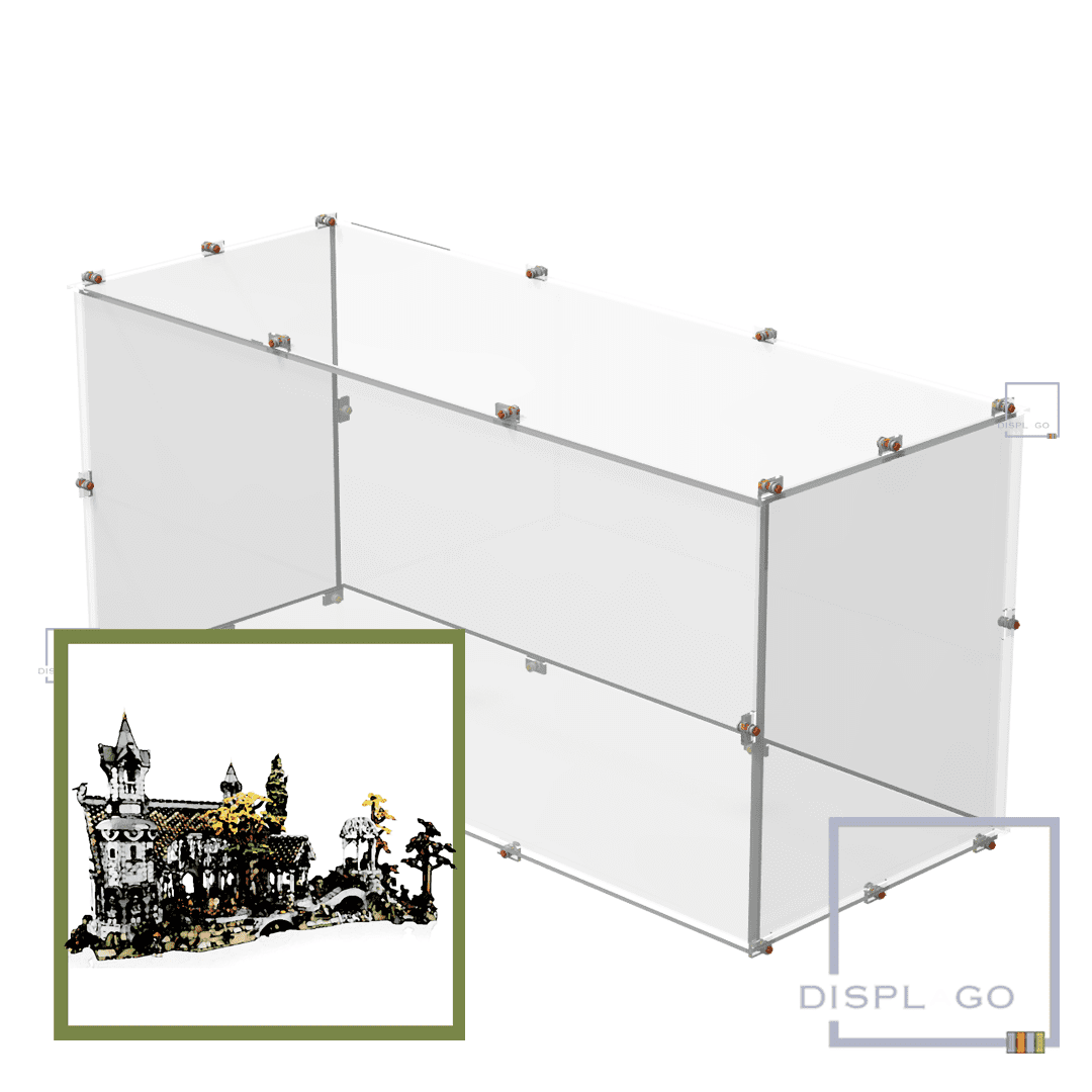 Display Case for LEGO® 10316 Lord of the Rings™ Rivendell™ (Clear base ...