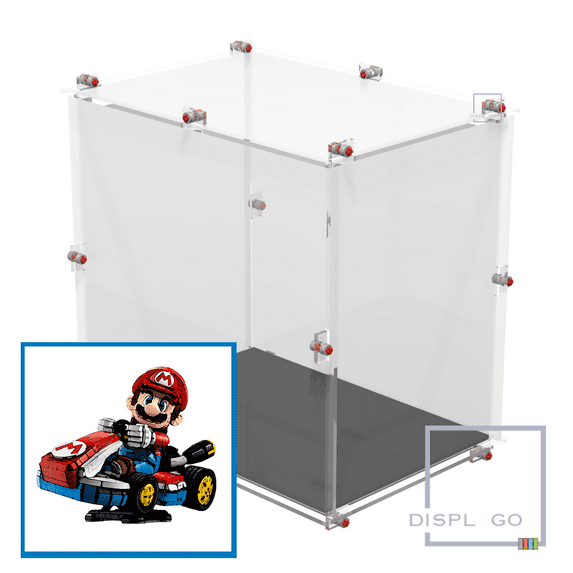 Display Case for LEGO® 72037 Mario Kart™ – Mario & Standard Kart (Black ...