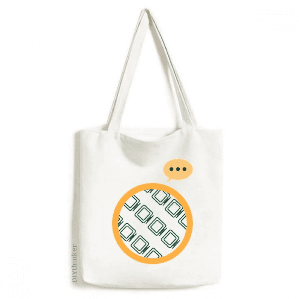 Display Computer Seal Patterns Expression Sack Canvas Tote Shoulder Bag ...