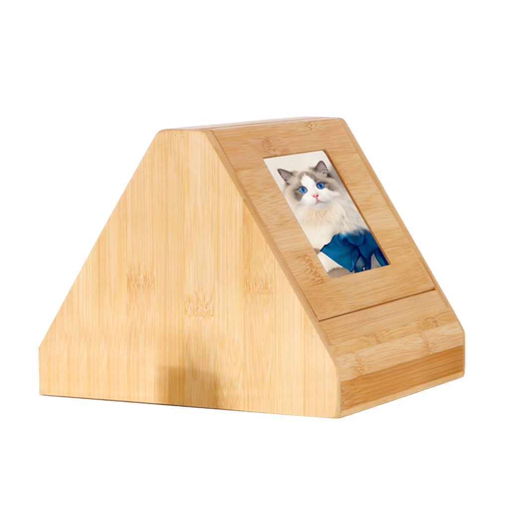 Display Dog Urns Pet Memorial Dog Cinerary Casket Wood Urns for Dogs ...