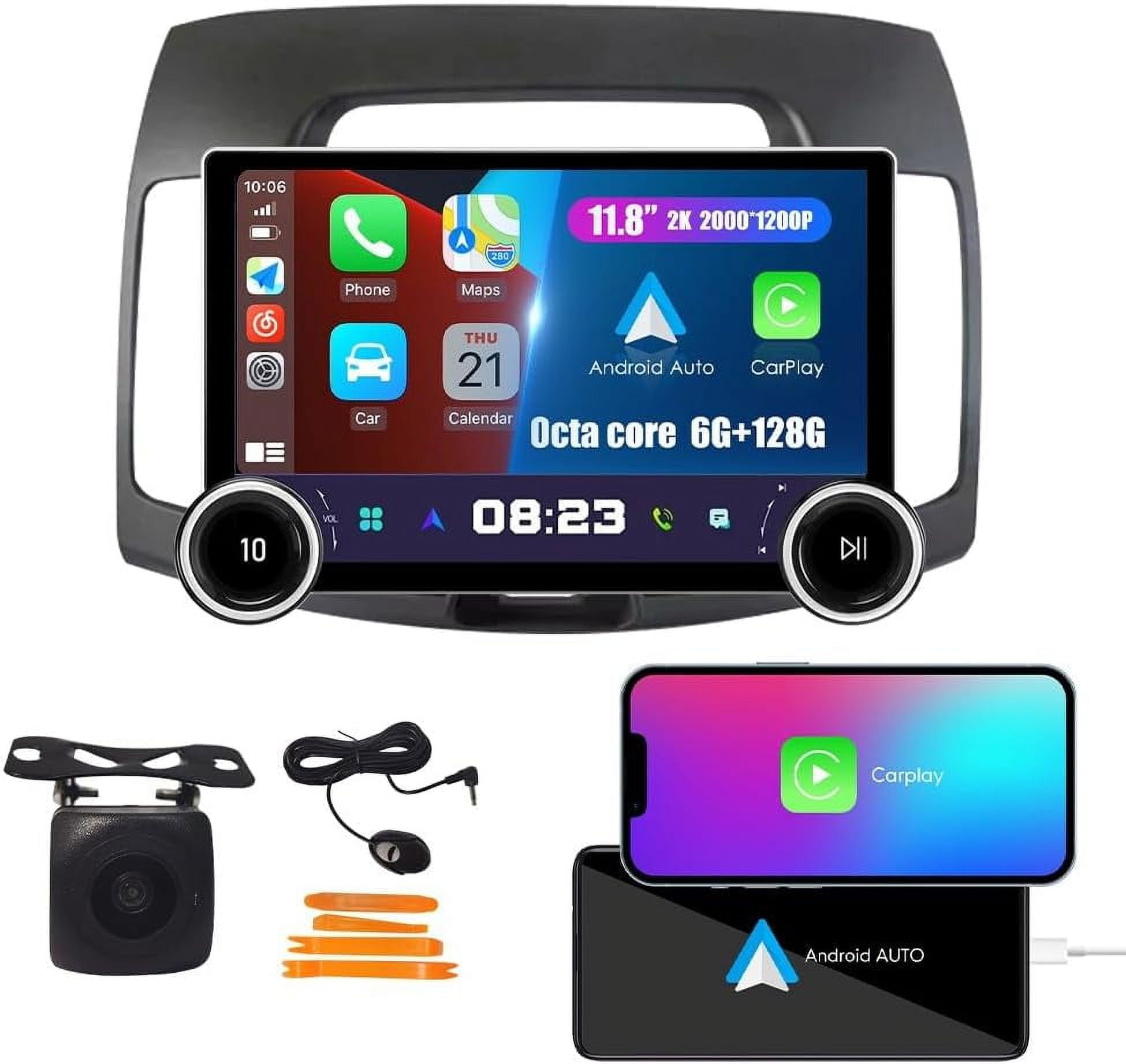 Display Knobs CarPlay/Android Auto Autoradio AM/FM Radio Car Navigation ...