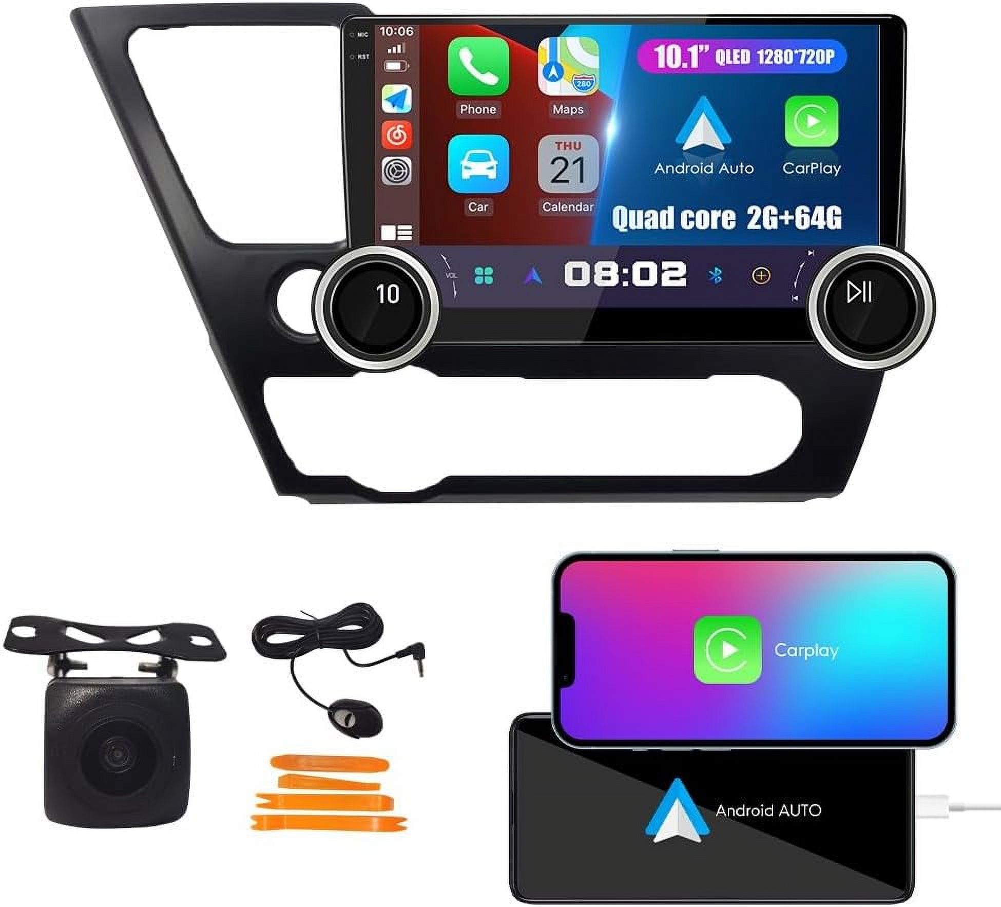 Display Knobs CarPlay/Android Auto Autoradio Android FM Radio Car ...