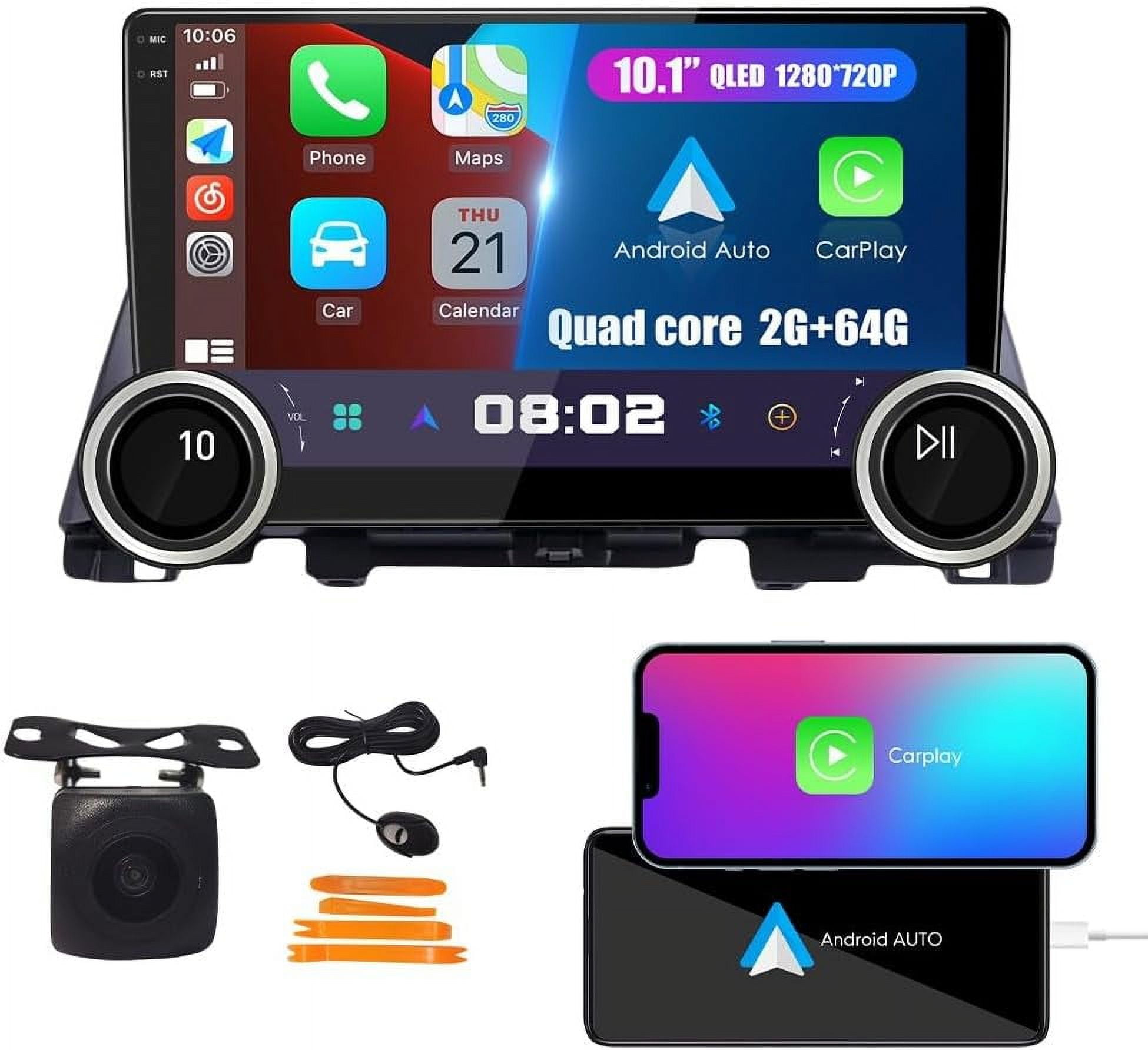 Display Knobs CarPlay/Android Auto Autoradio Android FM Radio Car ...