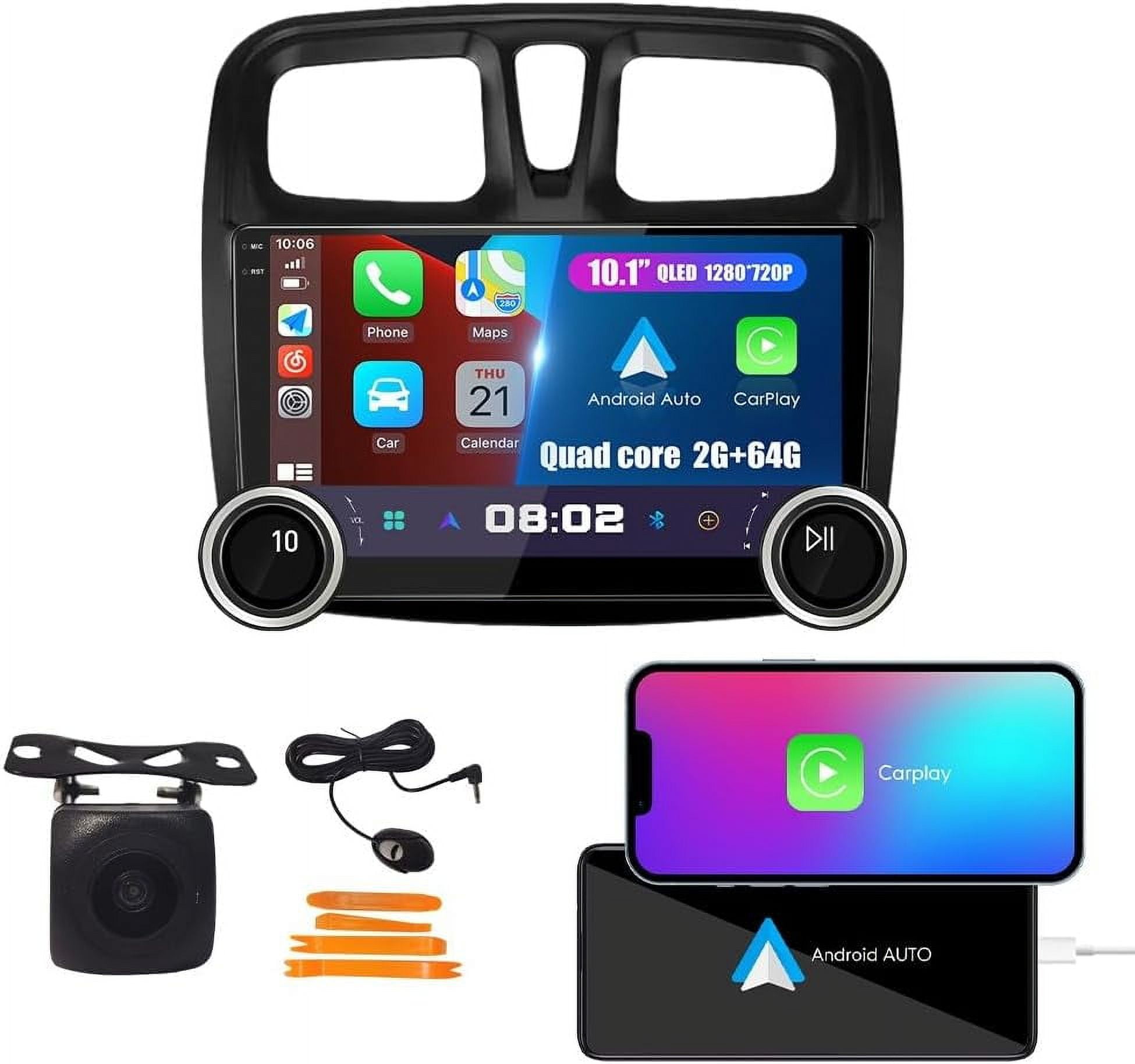 Display Knobs CarPlay/Android Auto Autoradio Android FM Radio Car ...