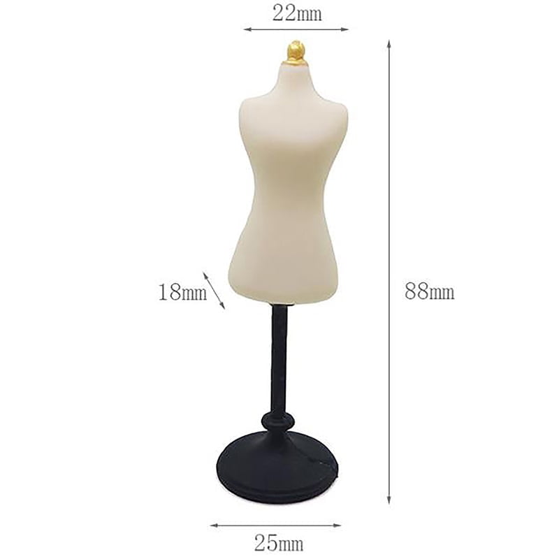 Display Mannequin Holder Dress Clothes Gown Model Stand for Dollhouse ...
