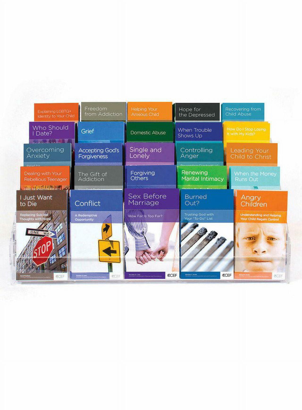 Display-New Growth Press Table-Top Mini-Book Acrylic (Holds 25 Titles ...