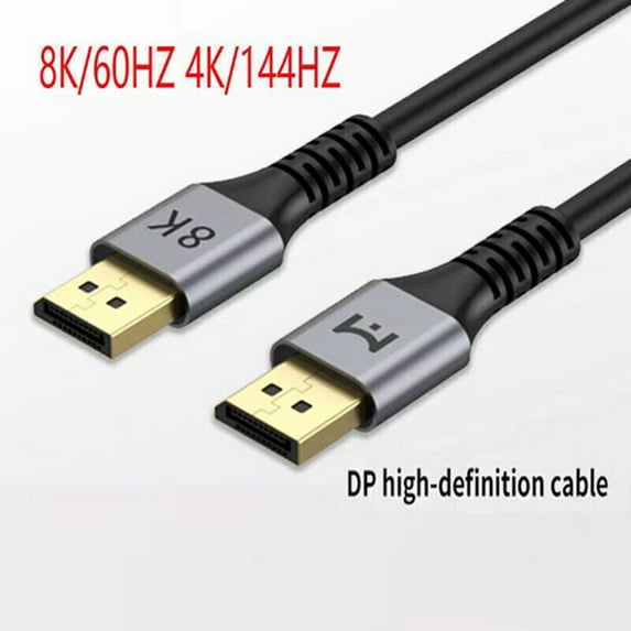Display Port to Display Port Cable HDR DP 1.4 Male to Male 8K UHD Cord ...