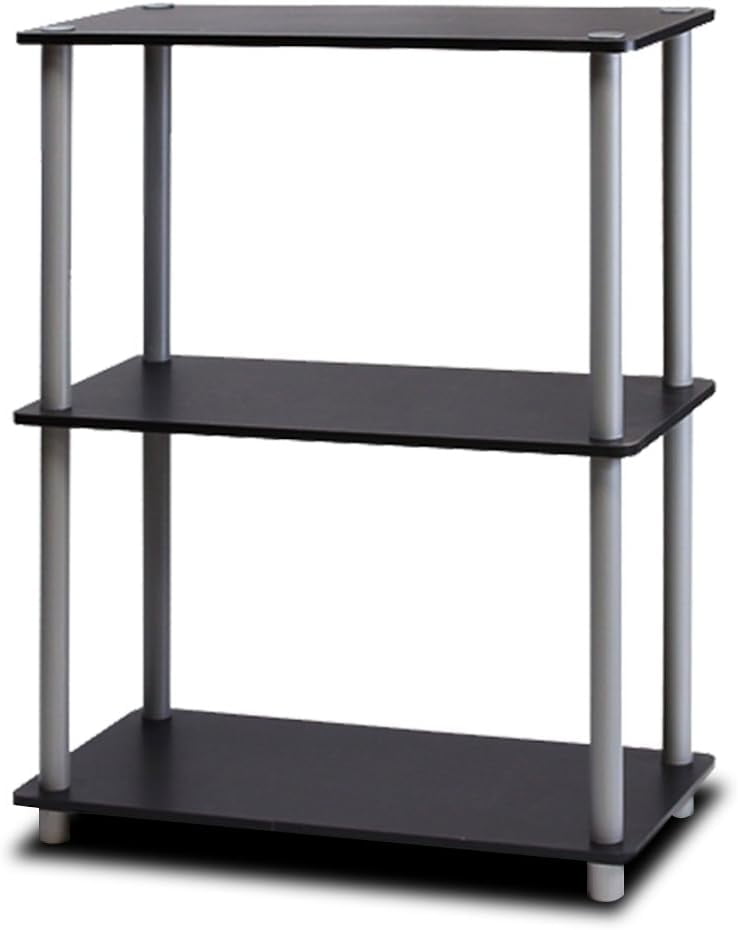 Display Rack, 3-Tier Single, Black/Grey - Walmart.com