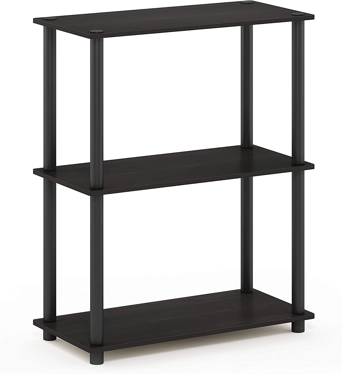 Display Rack, 3-Tier Single, Espresso/Black - Walmart.com