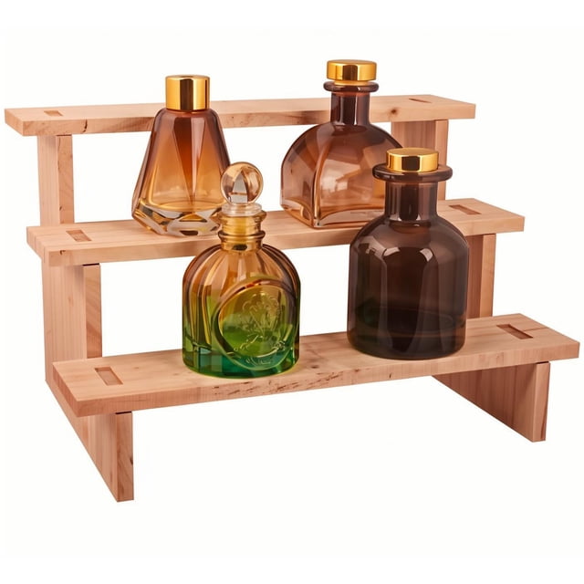 Display Riser, Wooden Display Riser Stand, 3Tier Perfume Stand ...
