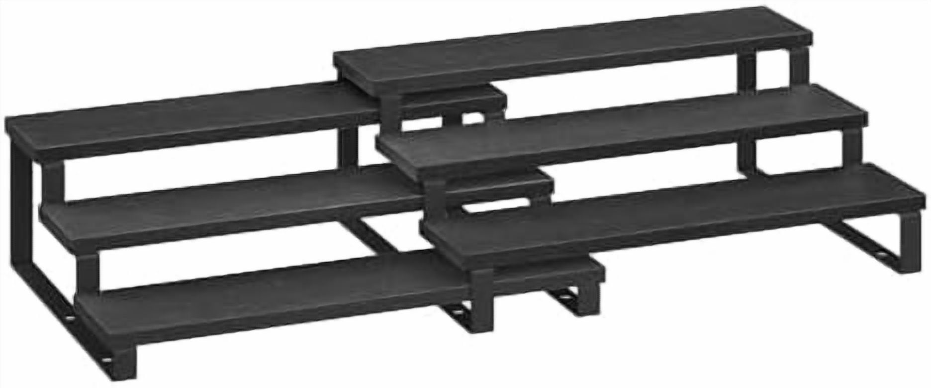 Display Risers, Set of 2 Engineered Wood Perfume Organizer Stand, 3 ...