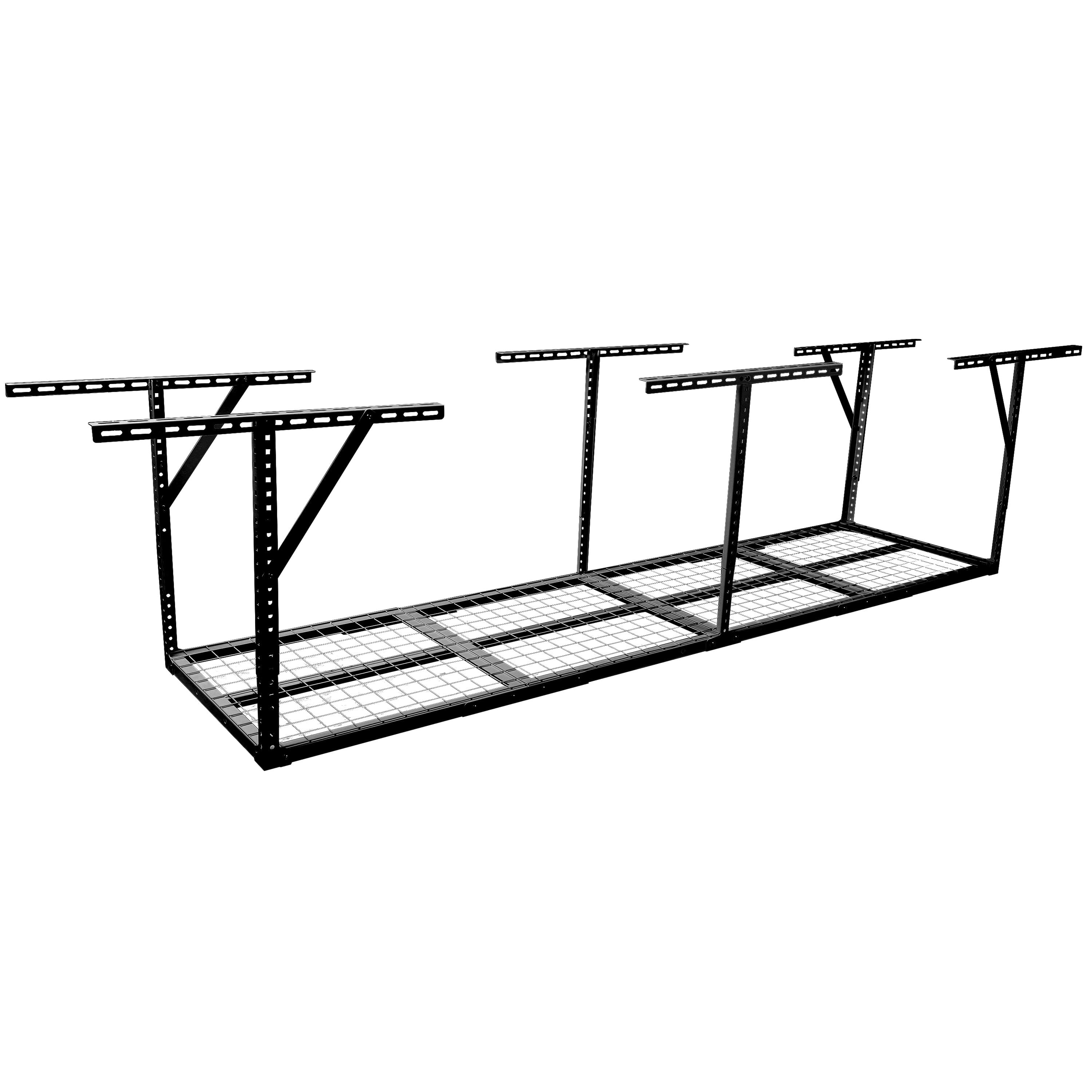 Display Shelves 2x8FT Overhead Garage Storage Rack,Adjustable Storage ...