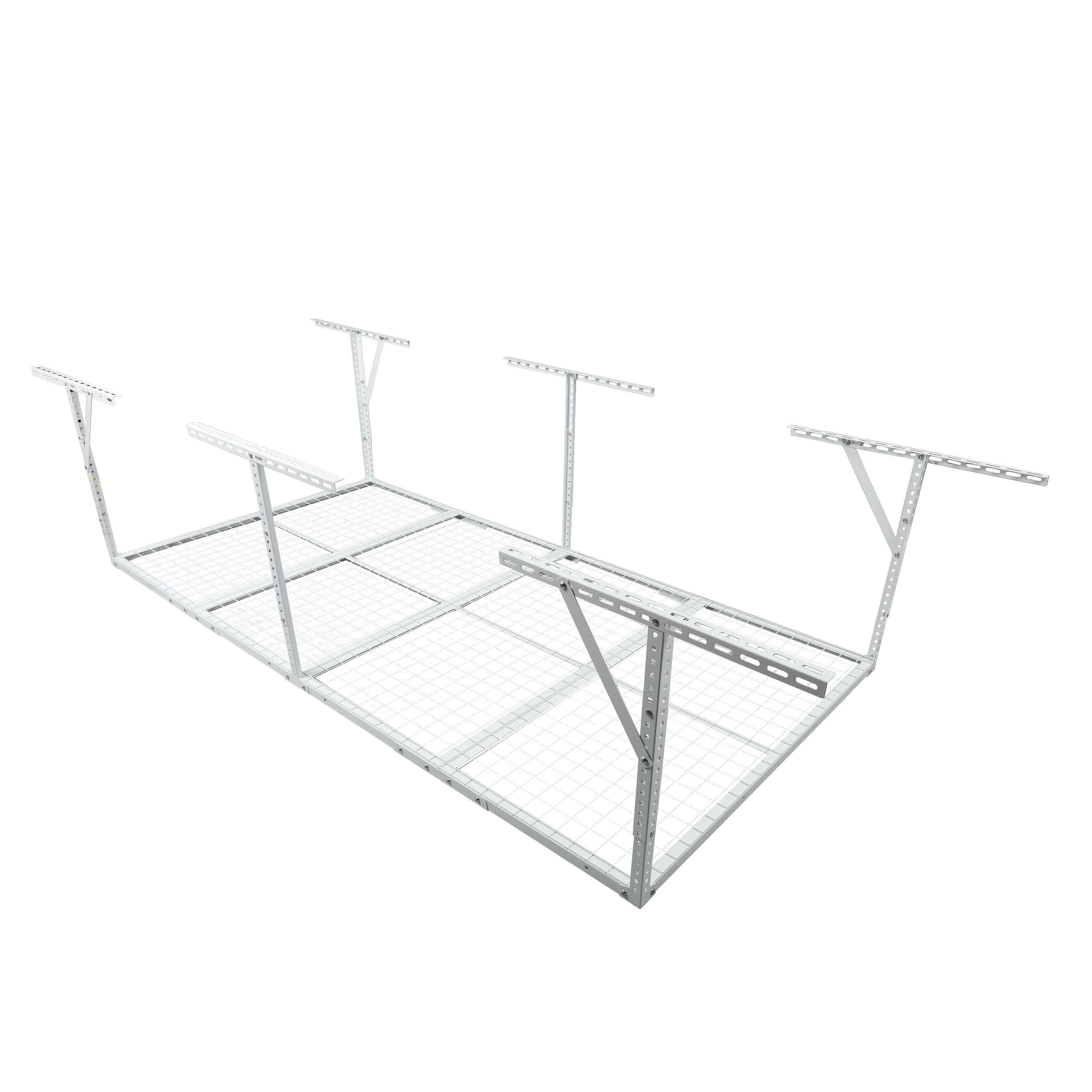 Display Shelves 3x8FT Overhead Garage Storage Rack, Heavy-Duty Metal ...