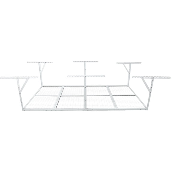 Display Shelves 4x8FT Overhead Garage Storage Rack, Heavy-Duty Metal ...
