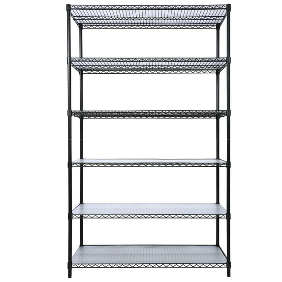Display Shelves 6 Tier 6000lbs Capacity NSF Metal Shelf Wire Shelving ...