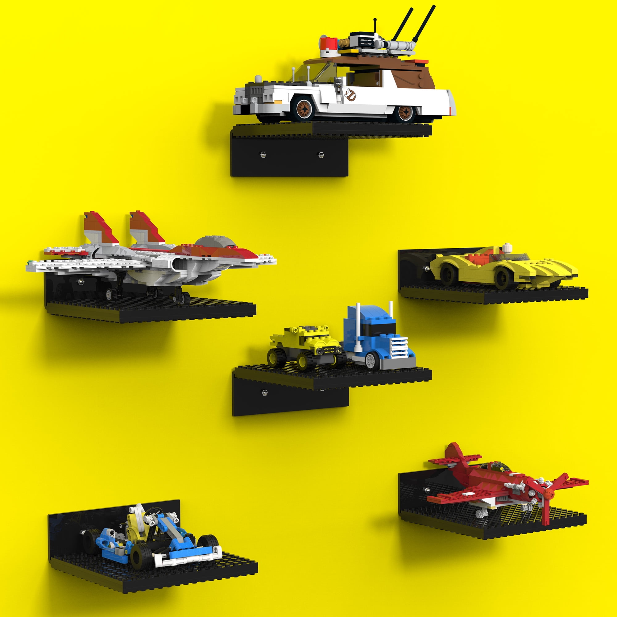 Display Shelves Compatible with LEGO Building Bricks – 5x5.3 Inch Wall ...