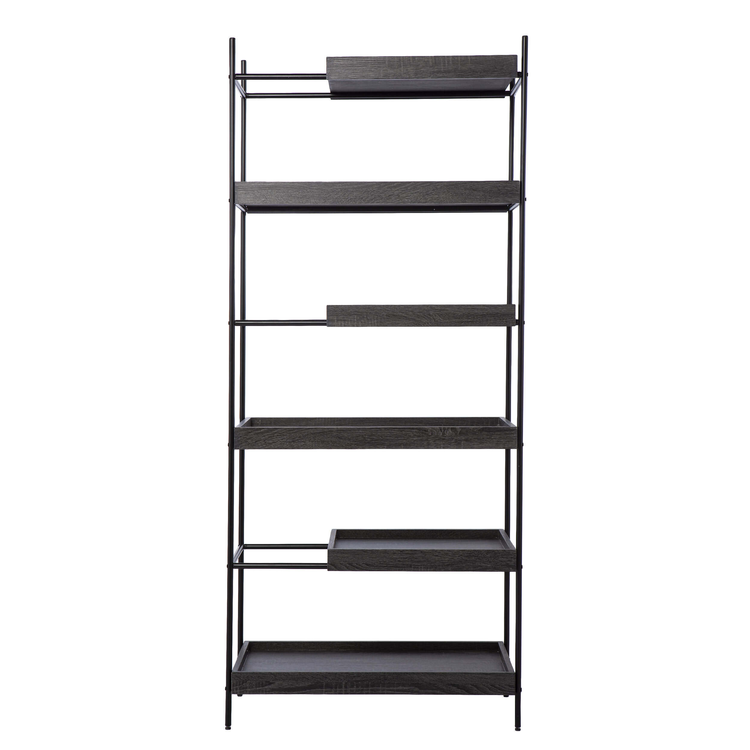 Display Shelves, Deckenly Sliding Shelf Etagere, Black Shelving Units ...