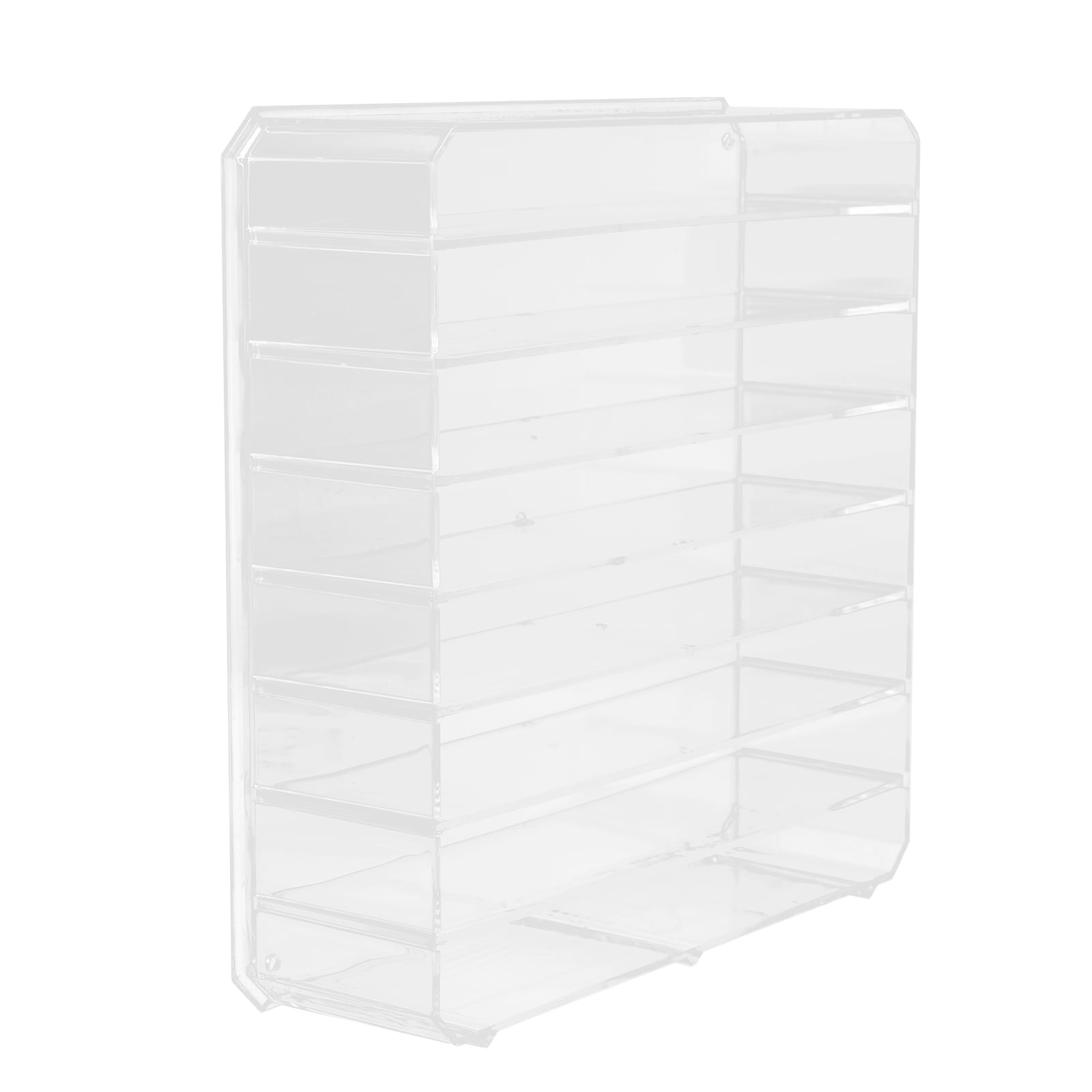 Display Shelves Divided Makeup Organizer Clear Acrylic Cosmetics ...