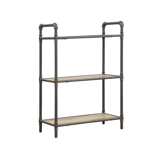 Display Shelves Itzel Antique Oak & Sandy Gray Finish Bookshelf ...