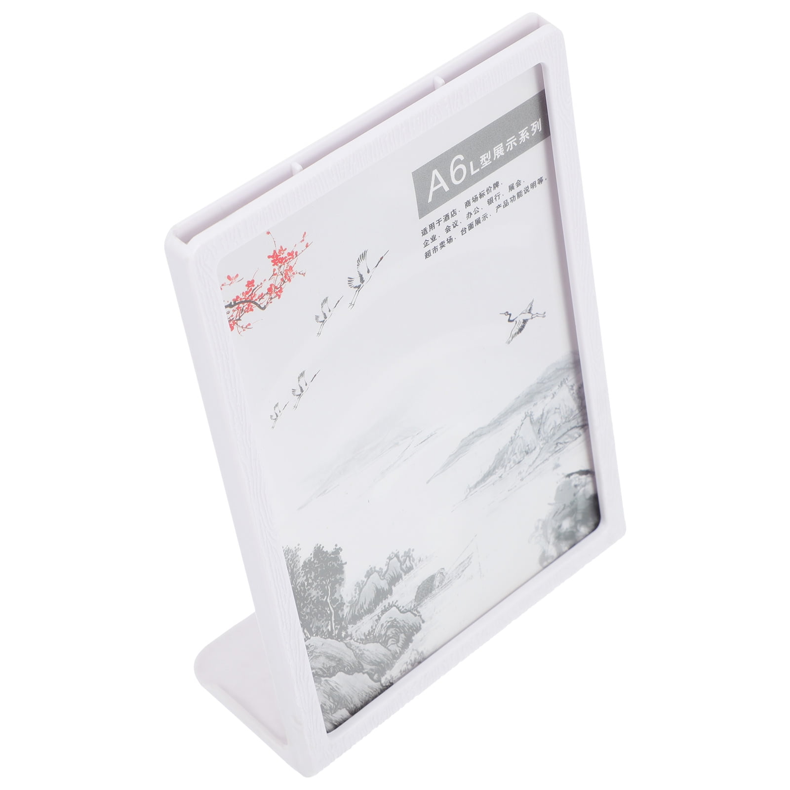 Display Shelves Plastic Label Stand Flyer Supermarket Price Holder A4 ...