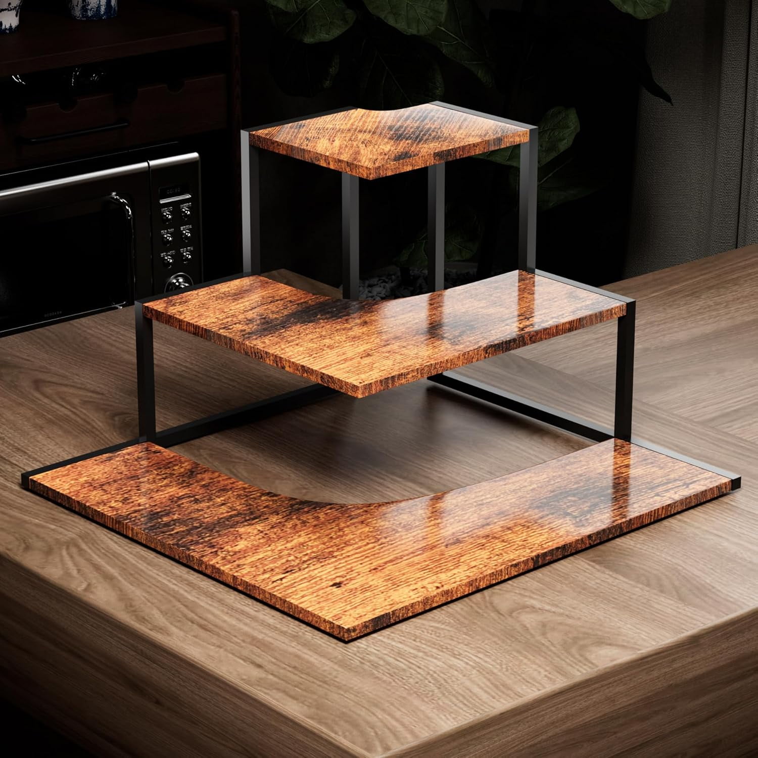 Display Stand, 3 Tier Risers Display Stands, Food Display Risers for ...