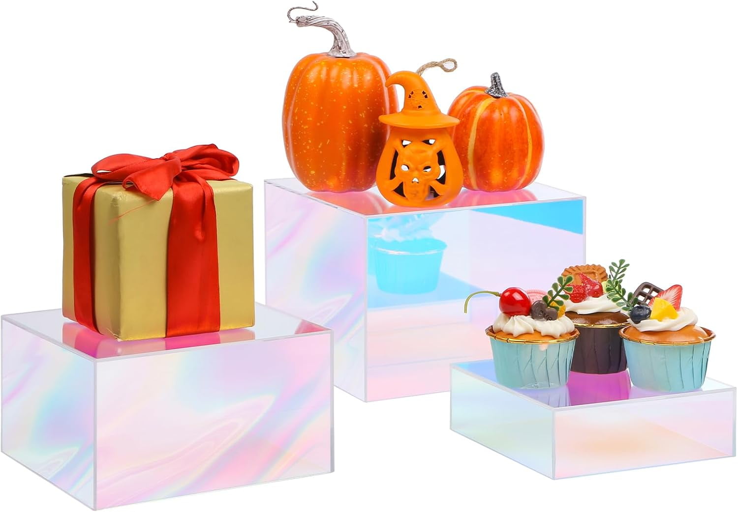 Display Stand, Iridescent Acrylic Lighting Display Case Stands, Acrylic ...