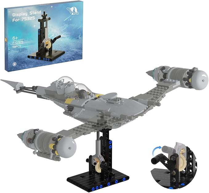 Display Stand for Lego Mando N-1 Fighter 75325 Building Kit, Adjustable ...