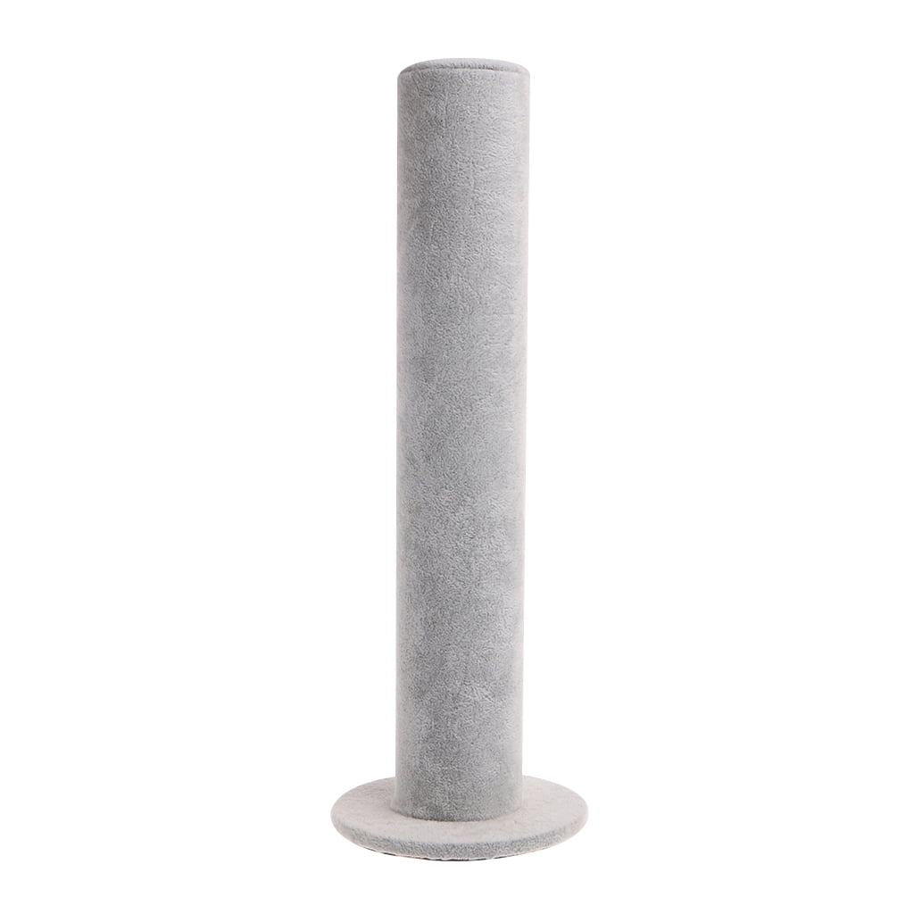 Display Stands Velvet Vertical Tower Jewelry Display Stand T-Shaped ...