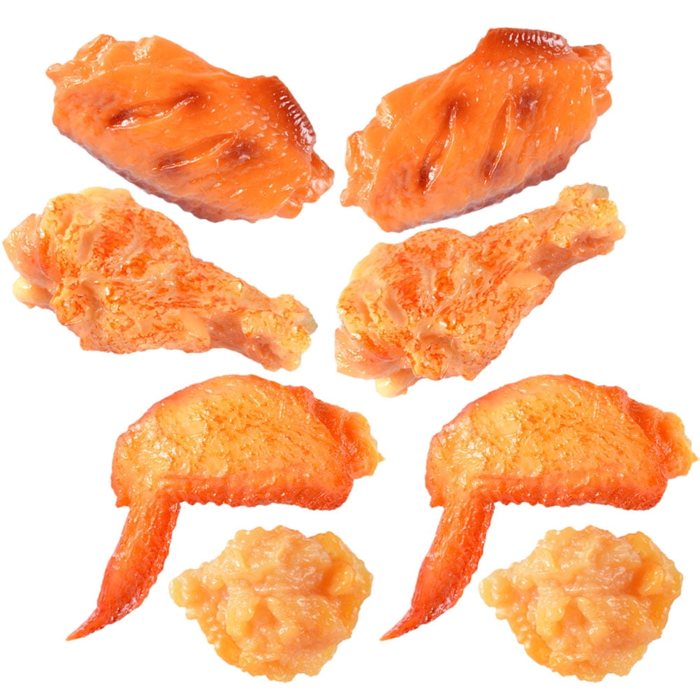 Koolleo 8pcs Fake Cooked Fried Chicken Models Simulation Artificial ...