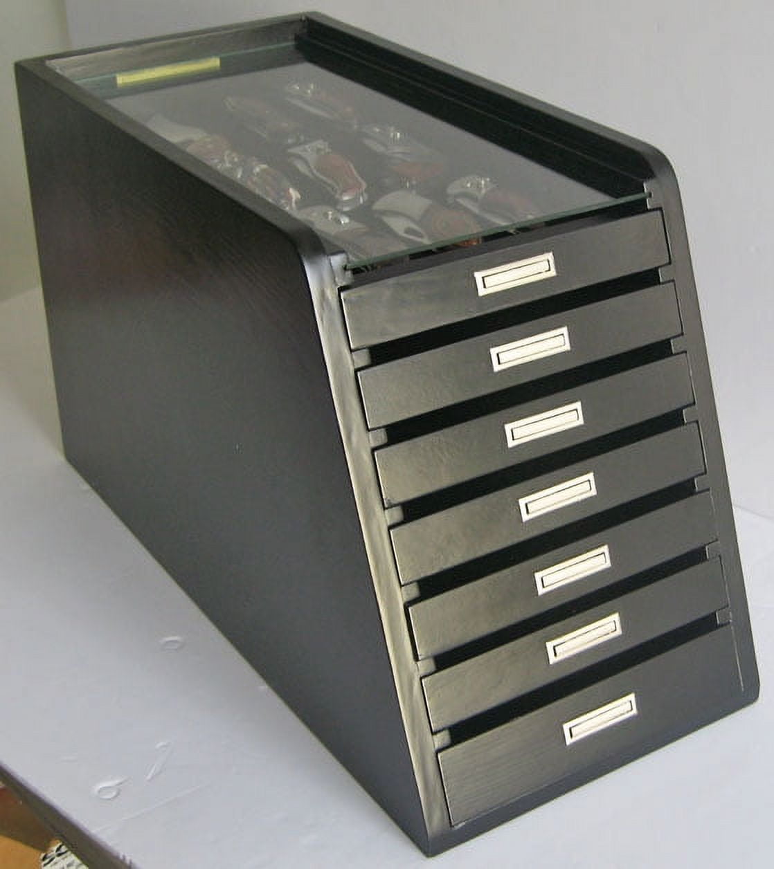 DisplayGifts Knife Storage/Display Case Holder Cabinet, with 6 Drawers ...