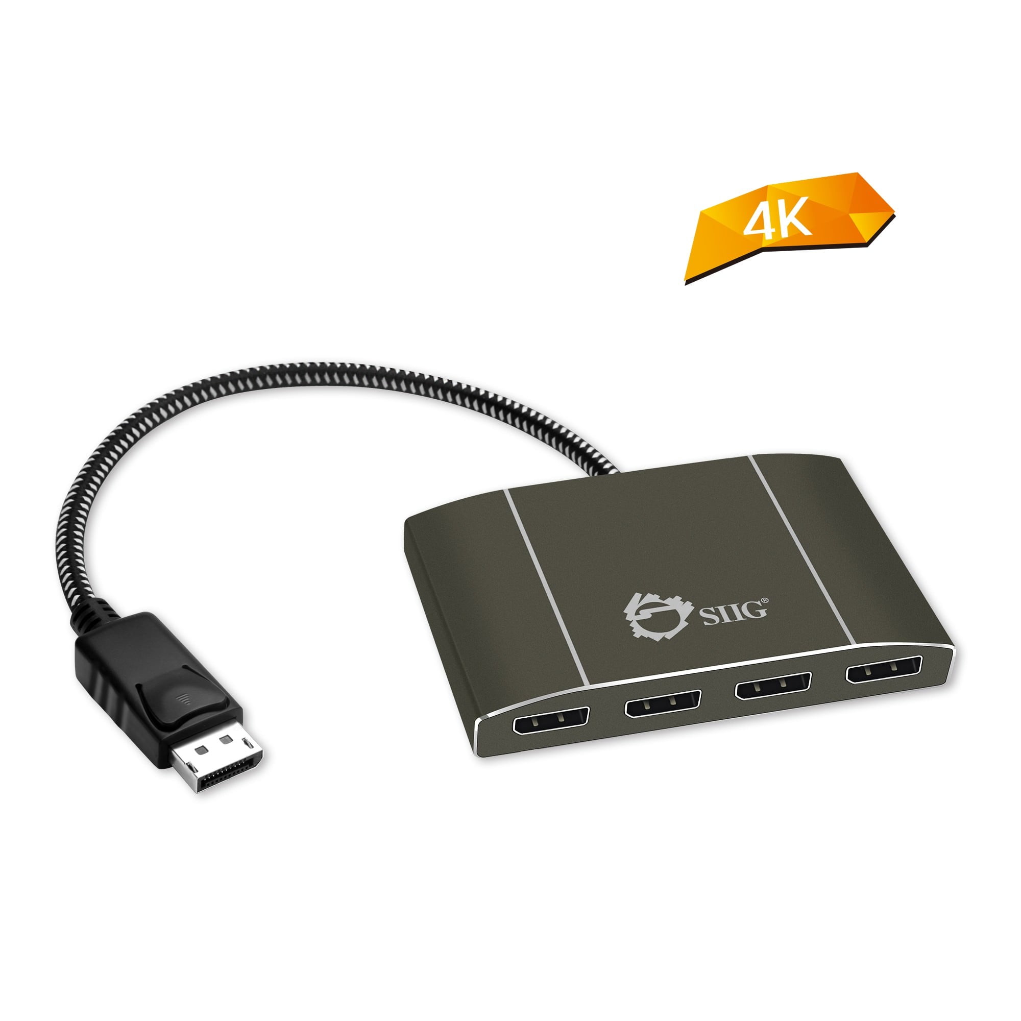 DisplayPort 1.2 to 4-Port DisplayPort MST Splitter - Walmart.com