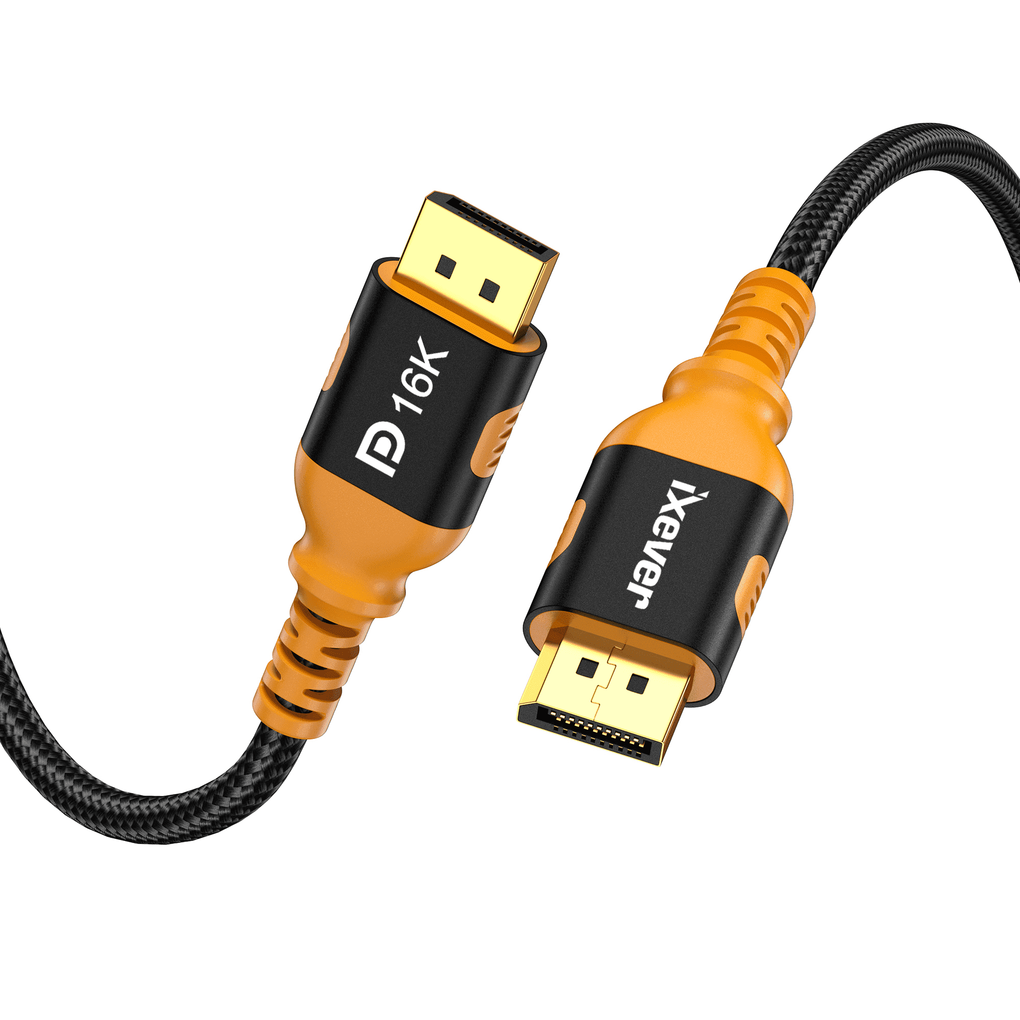 IXEVER 16K DisplayPort 2.1 Cable 6.6FT, 8K@120Hz, 4K@240Hz, HDR ...