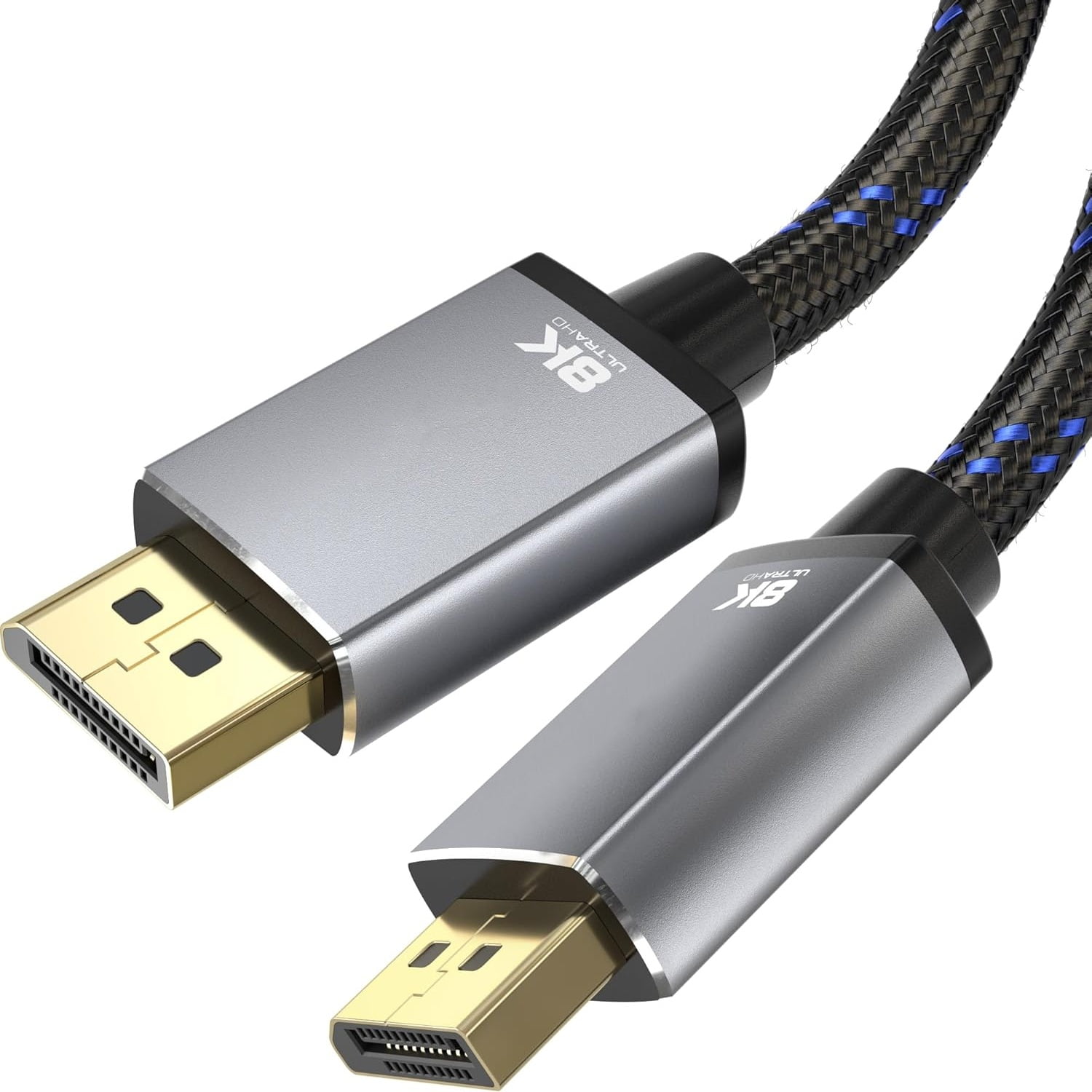 DisplayPort 2.1 Cable 80Gbps 1M – 16K UHD High Refresh Rate UBR20 DP to ...