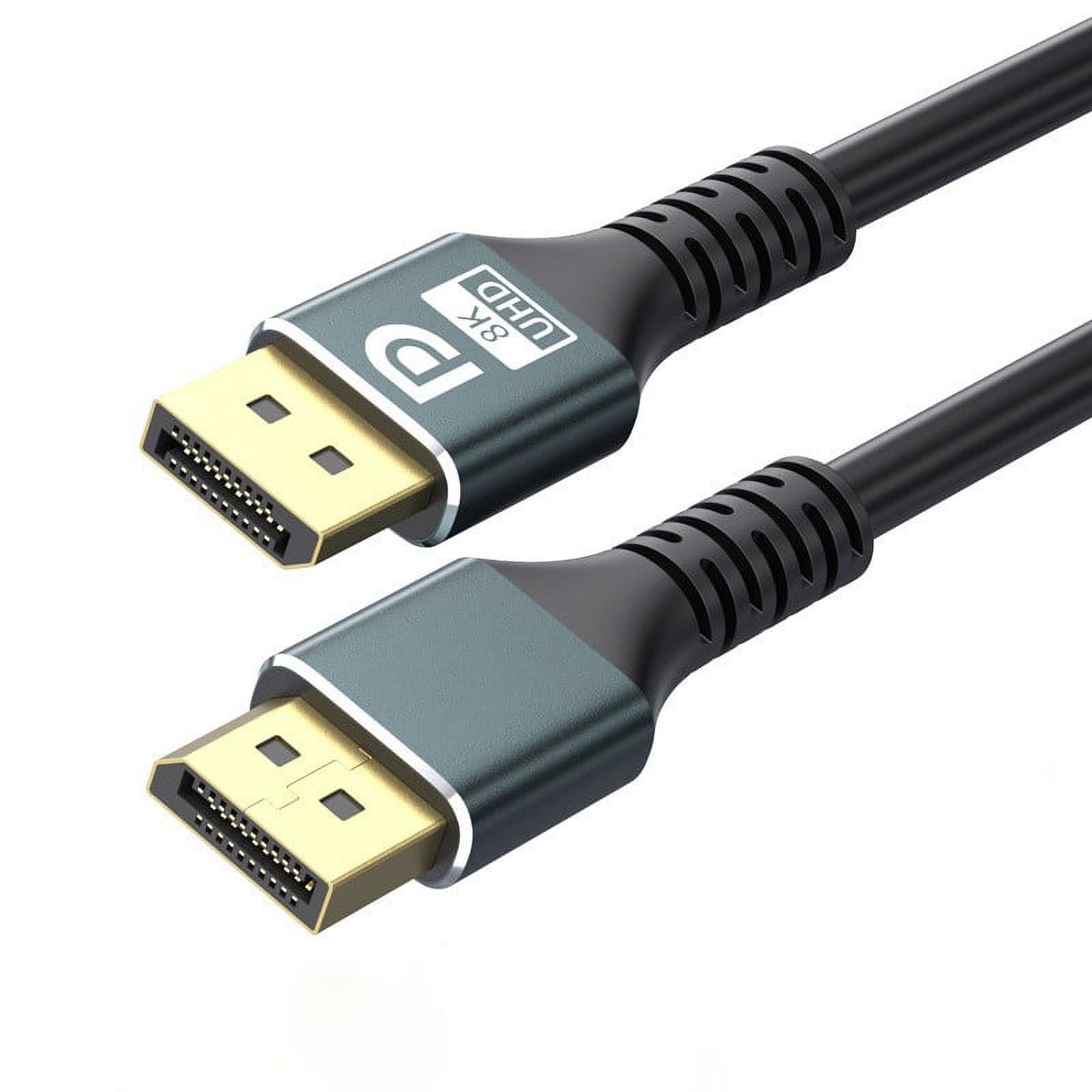 DisplayPort 2.1 Cable 8K@120Hz 4K@240Hz High Definition DP Cable Copper Material 10X5X5cm Black ...