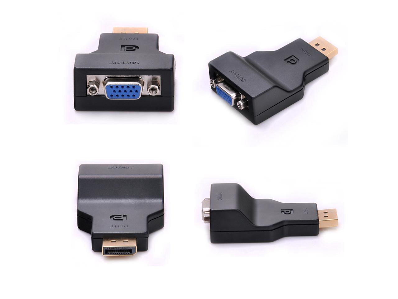DisplayPort DP to VGA Converter Adapter Connector Input Output New ...