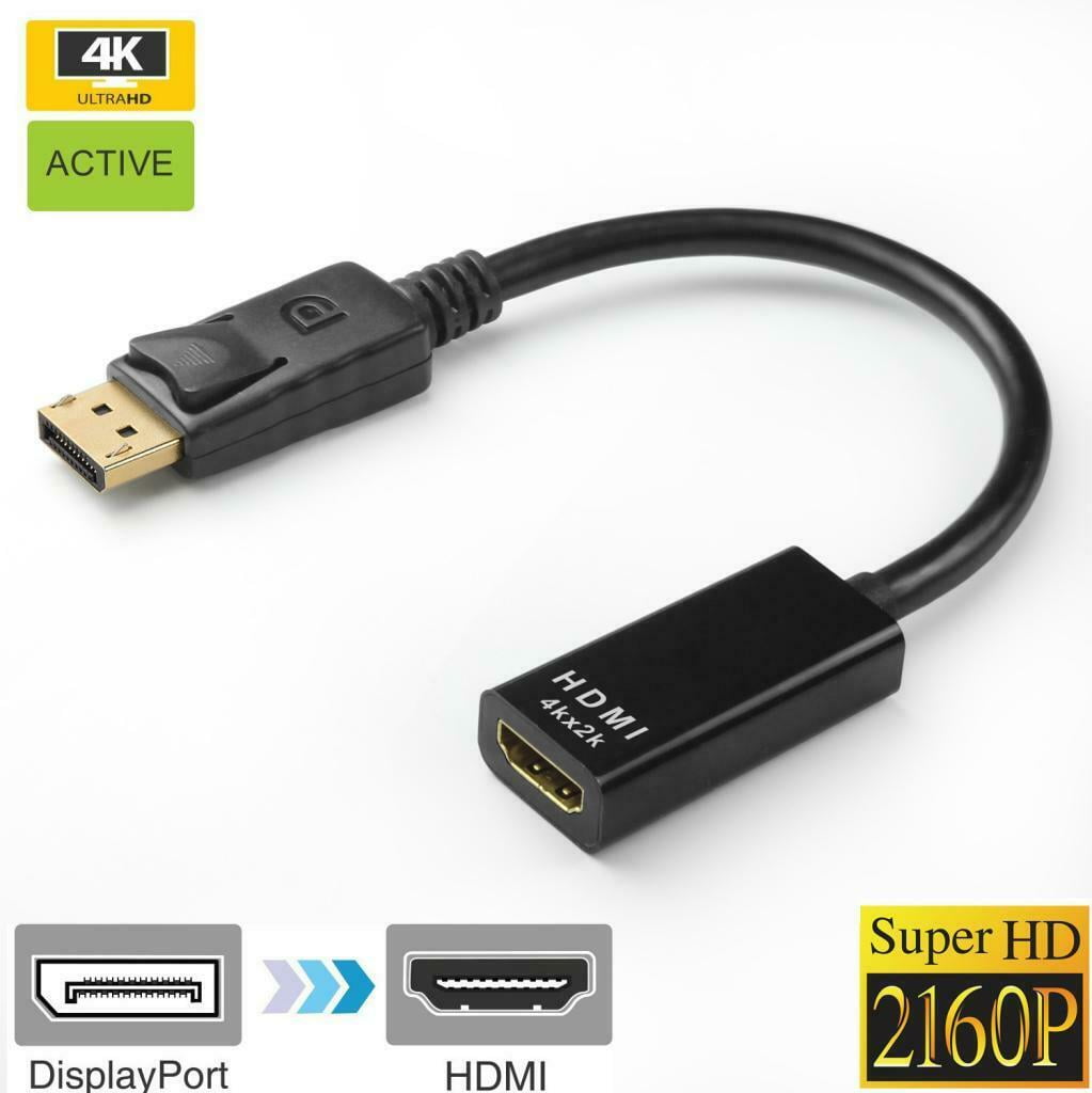DisplayPort to HDMI Adapter,DP to HDMI Adapter Cable Male to Female ...