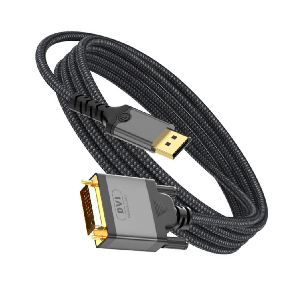 DisplayPort to DVI Conversion Cord Adapter Cable Wire 4K 30Hz Video ...