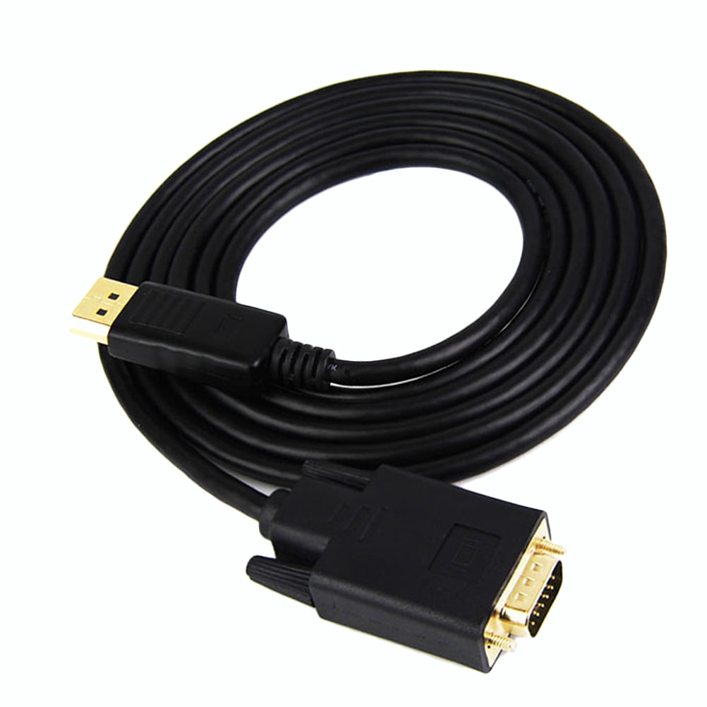 DisplayPort to VGA Adapter Converter Cable DP to VGA Audio Video Cord ...