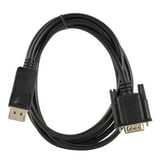 DisplayPort to VGA Cord 1.8m Replacement Gold Plated Connector Display ...