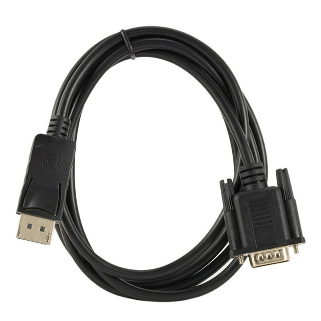 DisplayPort to VGA Cord 1.8m Replacement Gold Plated Connector Display ...