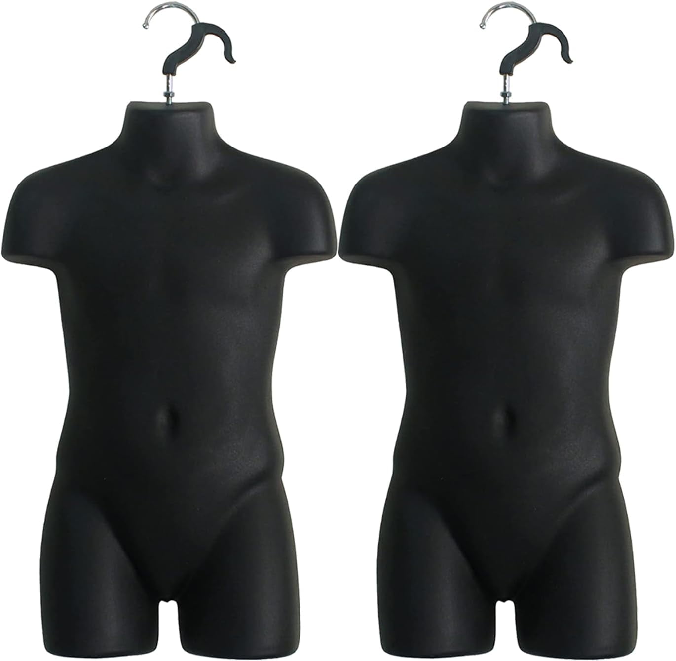 DisplayTown 2 Sets of Black Child Torso Hollow Back Plastic Injection ...