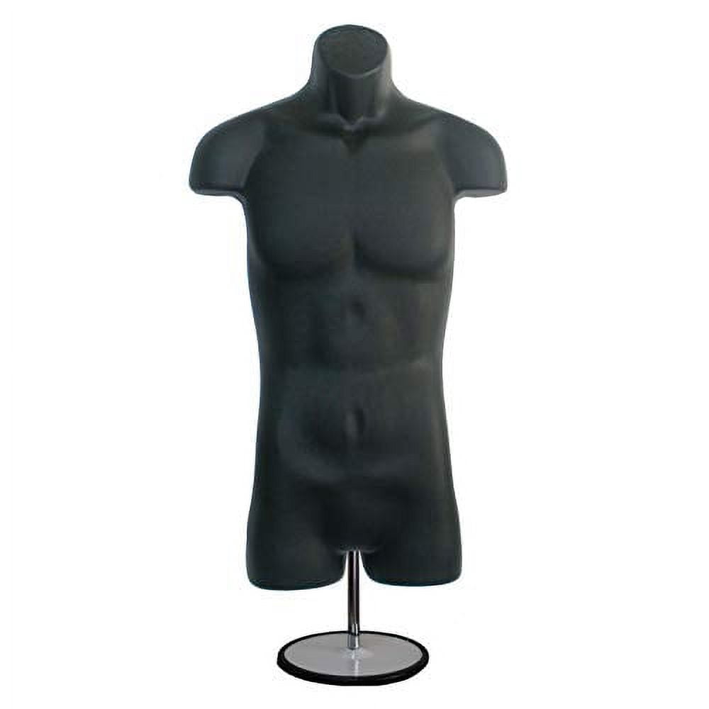 DisplayTown White Male + Female Dress Form Mannequin Hip Long Hollow ...