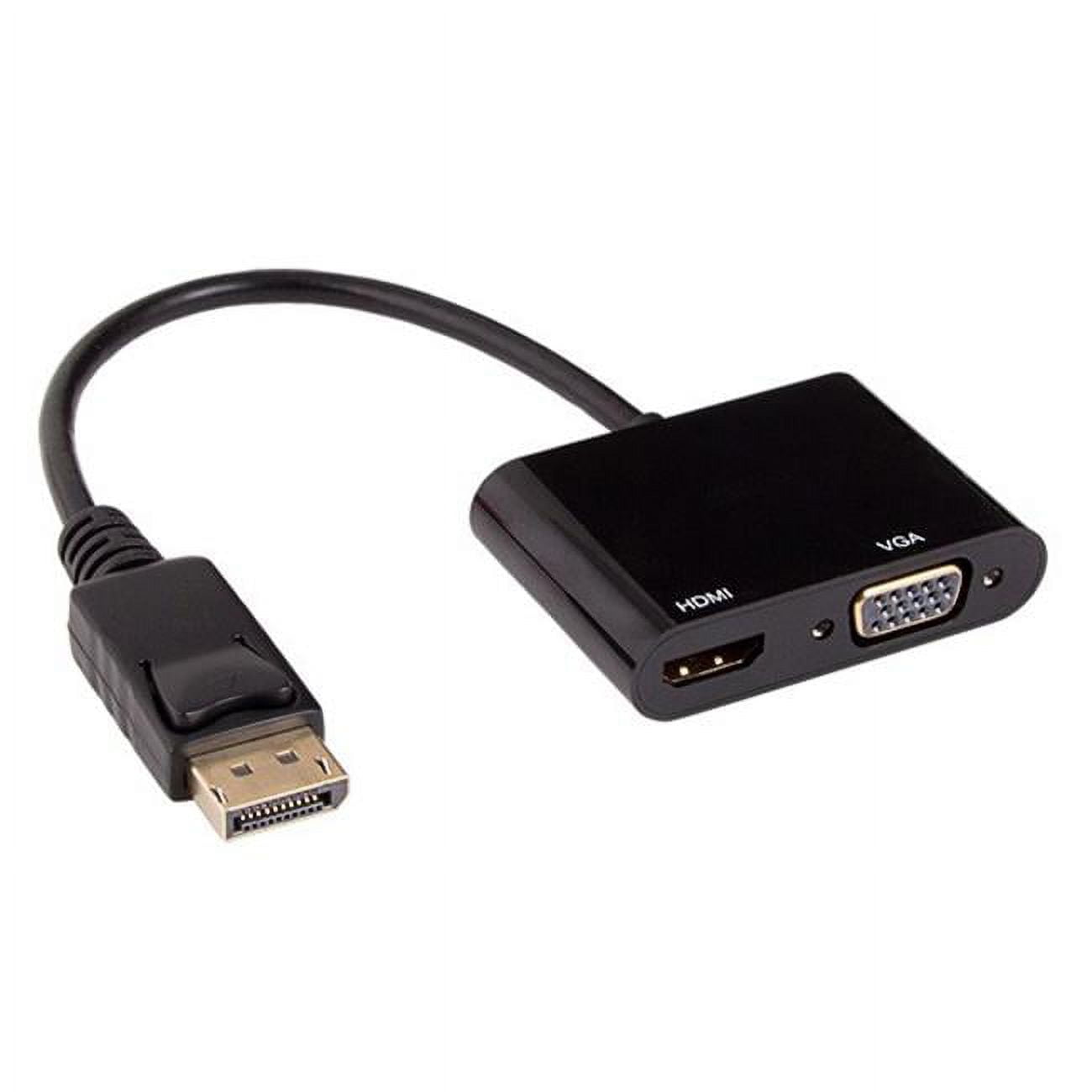 Displayport 1.2 Male to 4K HDMI Plus VGA Passive Adapter Cable with ...