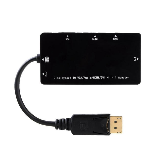 Displayport DP Male DP to DVI/VGA/HDMI/Audio Cable Adapter 1080P Male ...