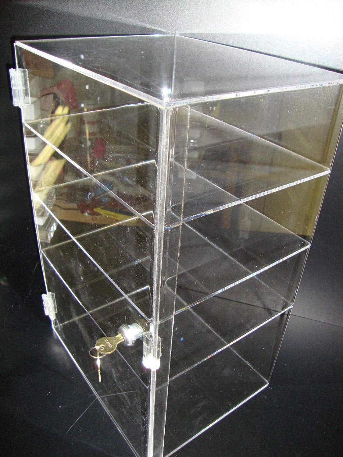 Displays2buy. 12" x 9 1/2" x 19" Locking Security Showcase Safe Box ...