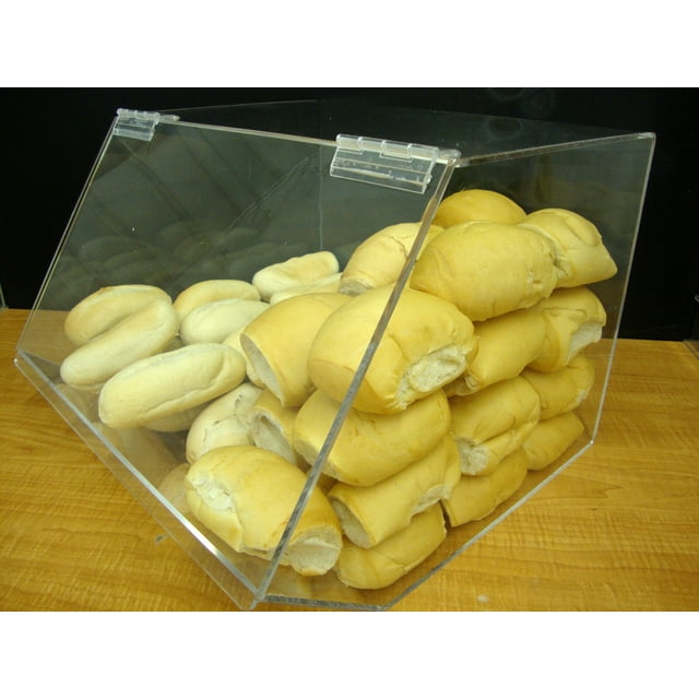 Displays2buy. 16"w Bulk Bread Storage Display case Bakery Pastry ...