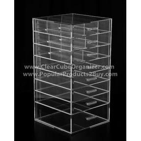 Acrylic Organizer Drawers for Beauty Storage and Makeup Organization