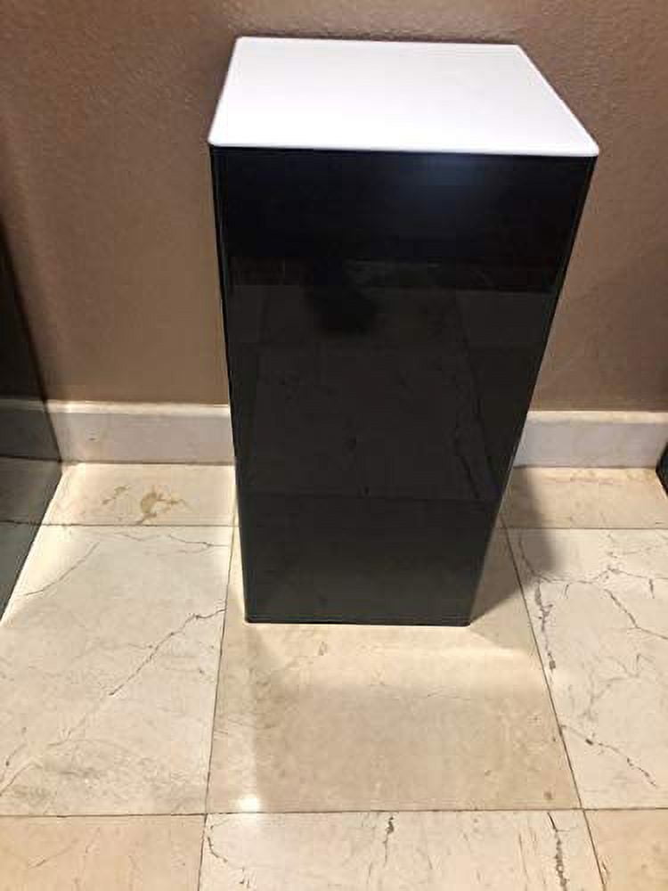 Displays2buy. Black & White top 12" x 12" x 24"h Art Sculpture Stand ...