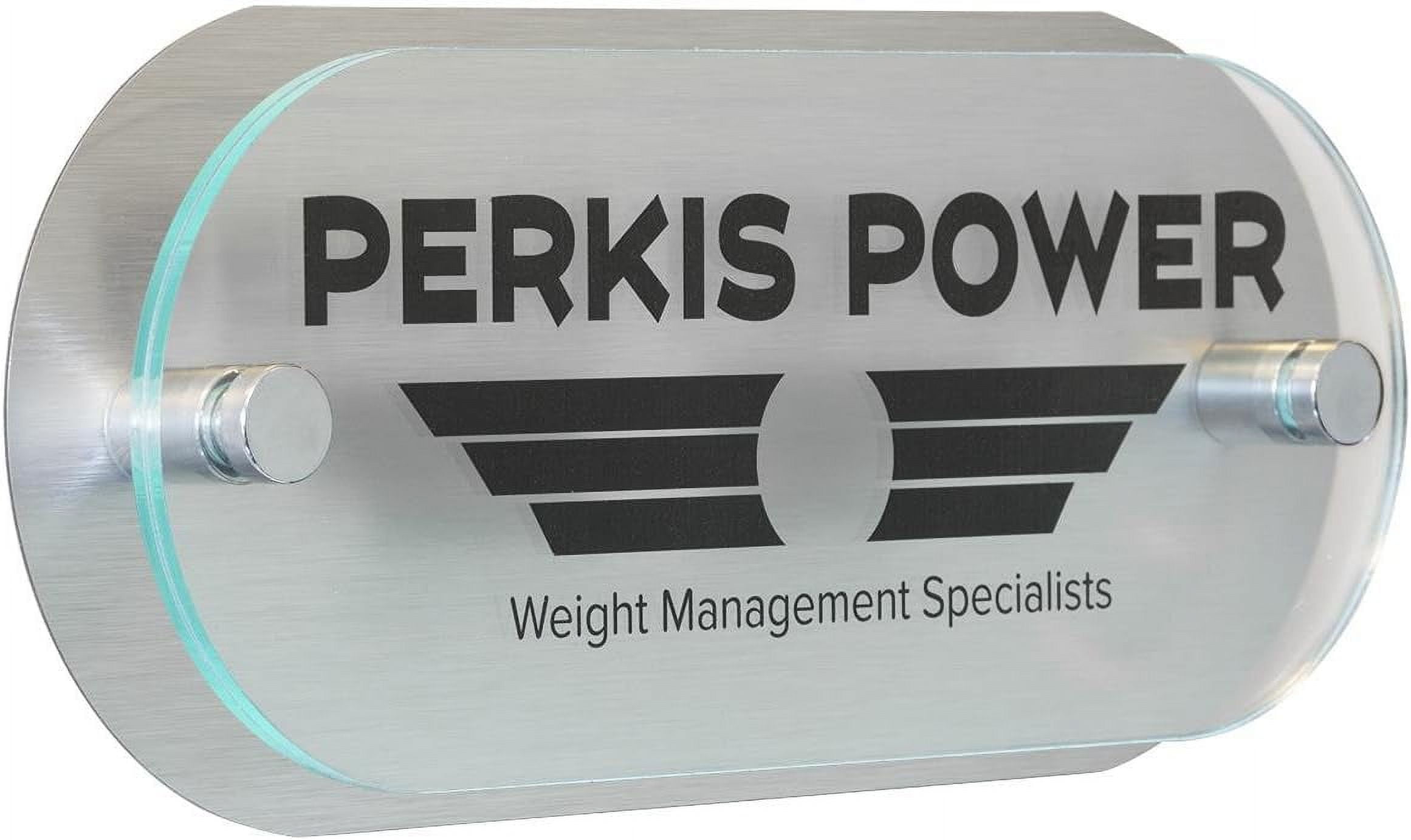 Displays2go 10" x 4" Oval Door Sign, Acrylic Plates, Standoffs ...